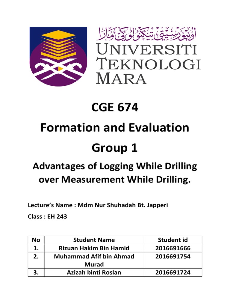 Advantages of LWD over MWD in Drilling | PDF | Technology & Engineering