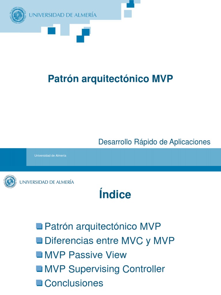 MVP: Ventajas y Diferencias con MVC | PDF | Modelo – Vista ...
