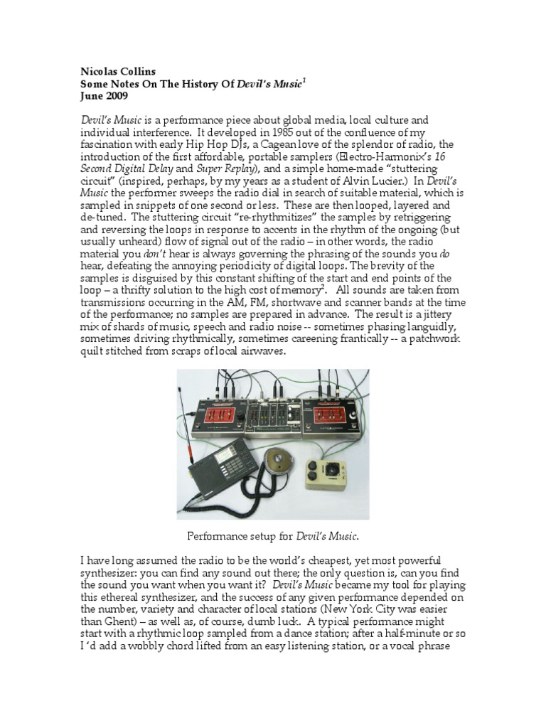 Devils Music History | PDF | Disc Jockey | Lp Record