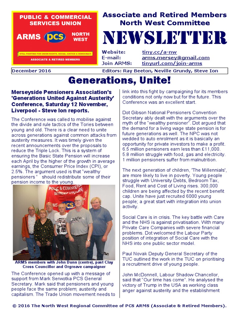 5.NW Newsletter Dec 2016 | PDF | Labour Party (Uk) | Conservative Party ...