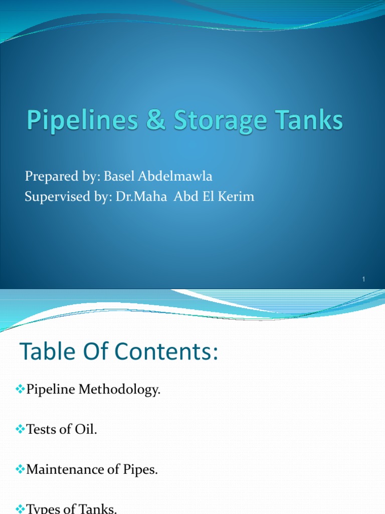 Pipeline Operations and Tank Storage Guide | PDF | Pipeline Transport ...