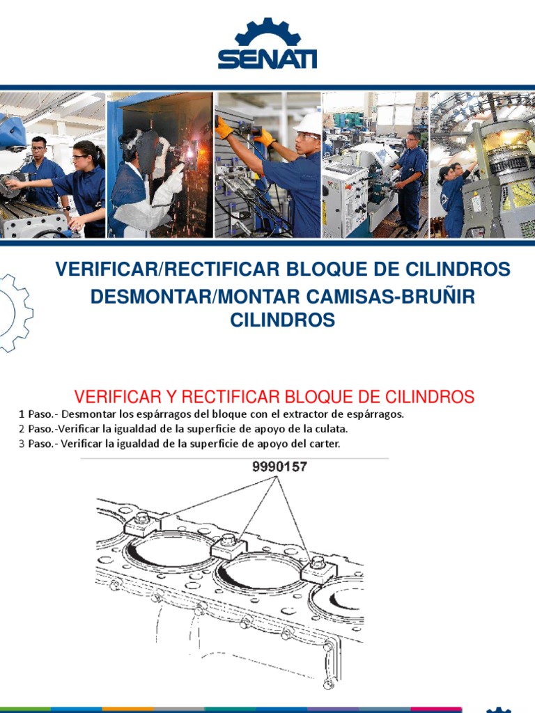Verificar y Rectificar Cilindros | PDF | Pistón | Herramientas