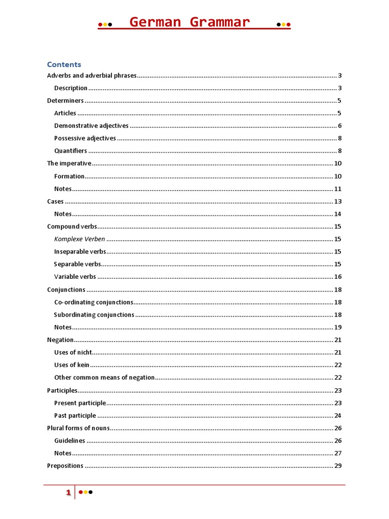 Basic German Grammar | PDF | Grammatical Gender | Pronoun