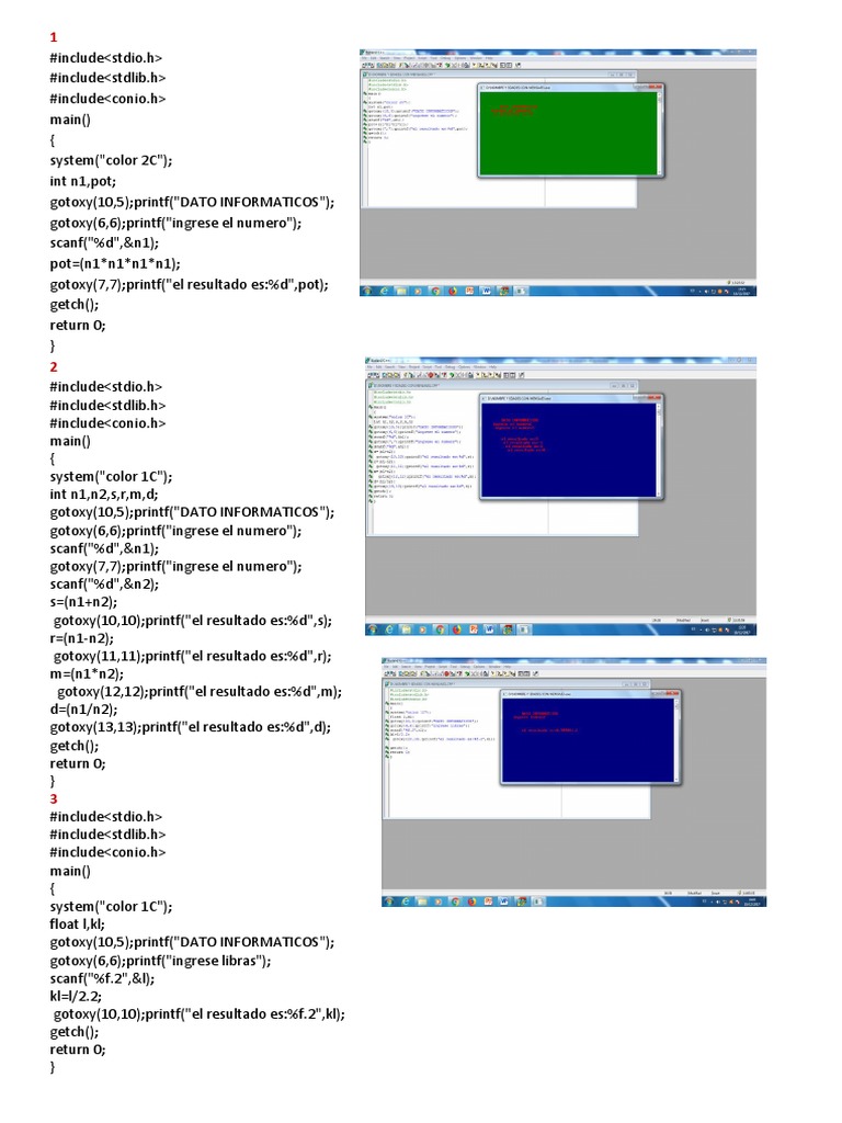 21 Ejercicios de Borlan C++ | PDF | Unidades de medida | Programación de computadoras