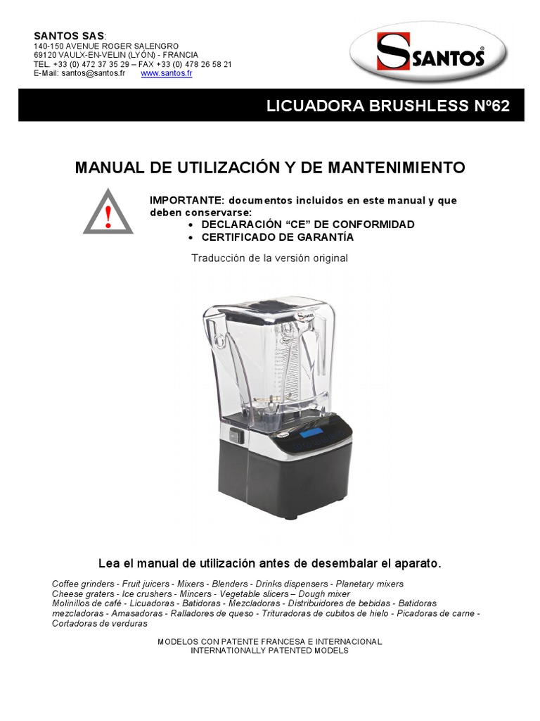 Rerparar Licuadora | PDF | Enchufes y tomas de corriente alterna | Unión Europea