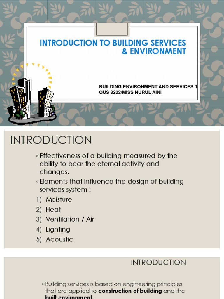 Lecture 1 - Introduction To BS | PDF | Built Environment | Landscape