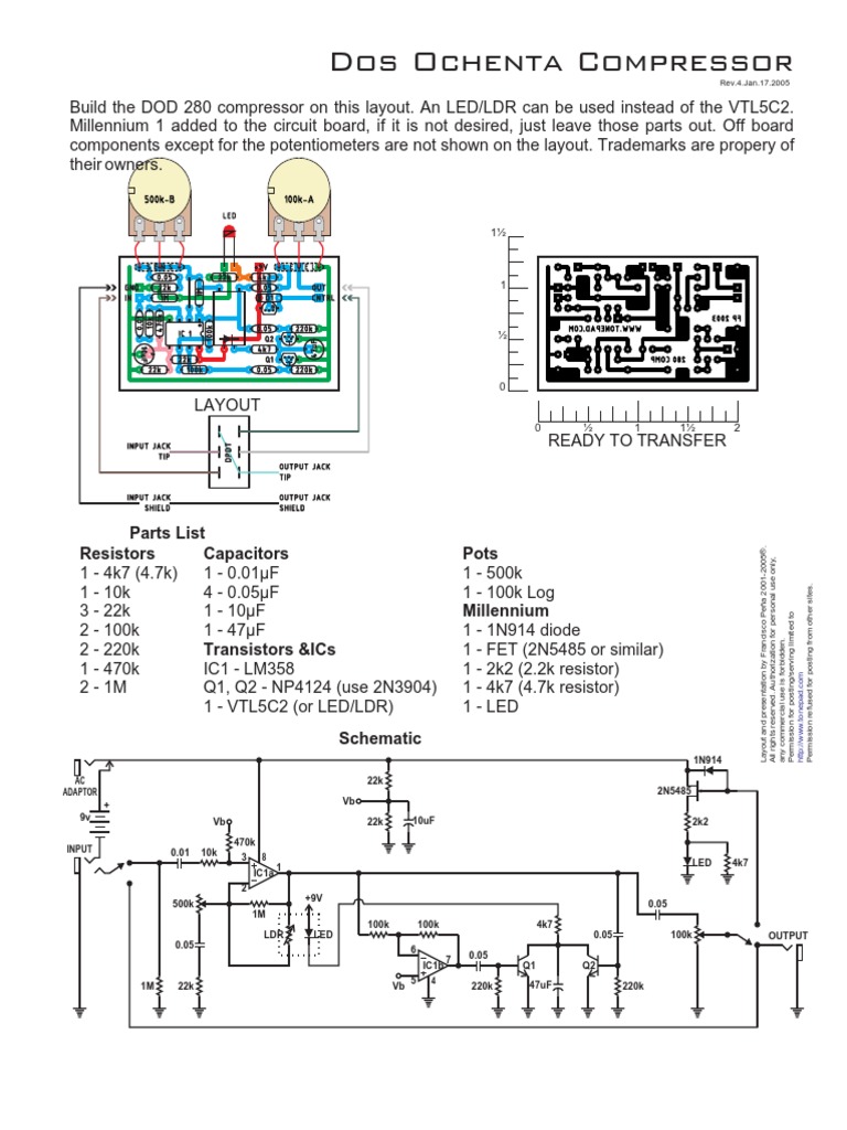Tonepad Dod280comp | PDF | Electrical Circuits | Manufactured Goods