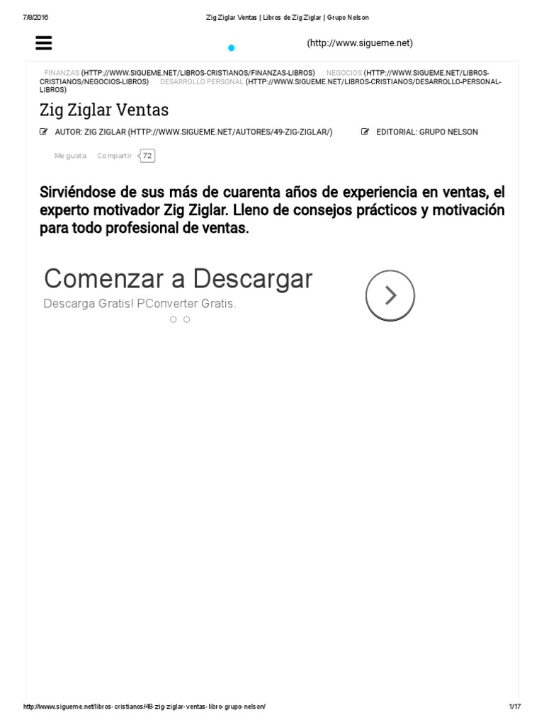 Guía de Ventas de Zig Ziglar | PDF | Religión y creencia