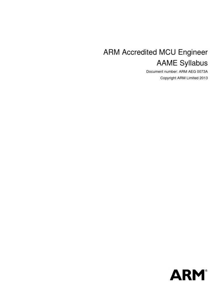 ARM Accredited Engineer | PDF | Arm Architecture | Central Processing Unit