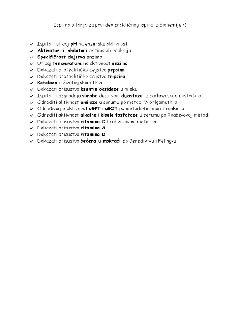 Biohemija | PDF