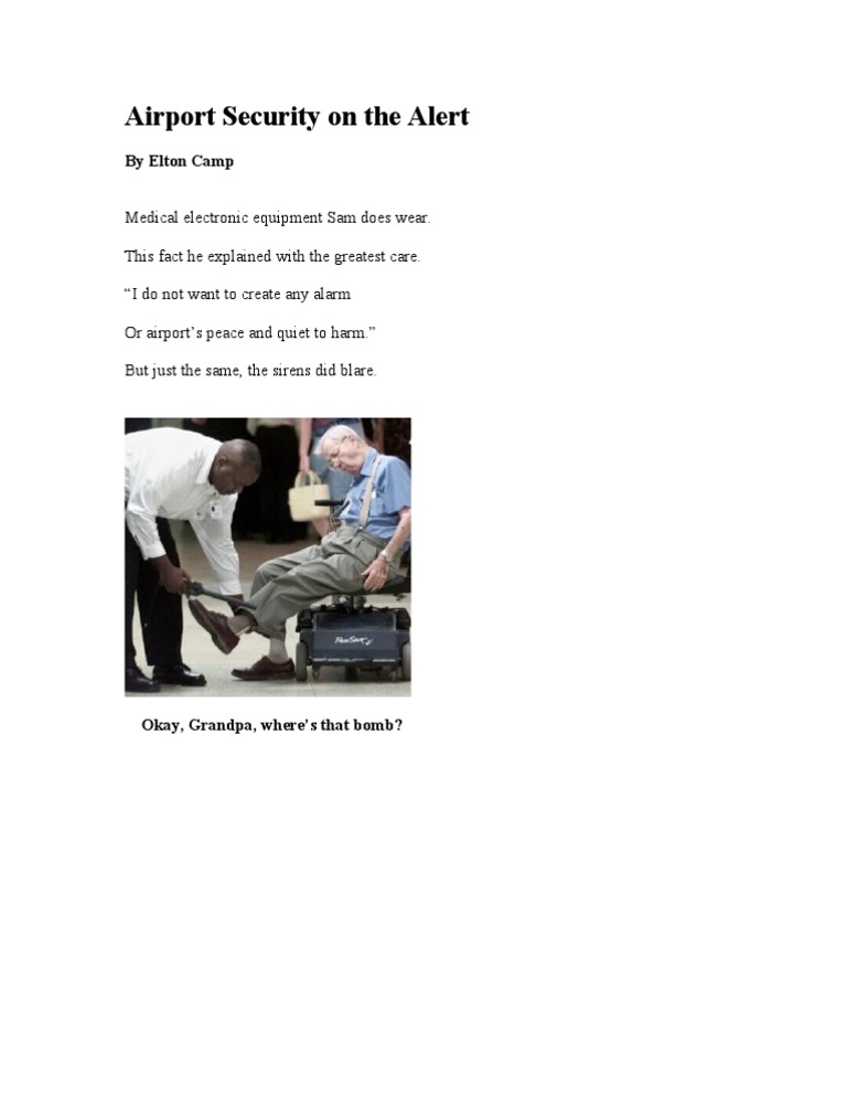 Airport Security Alert Explained | PDF