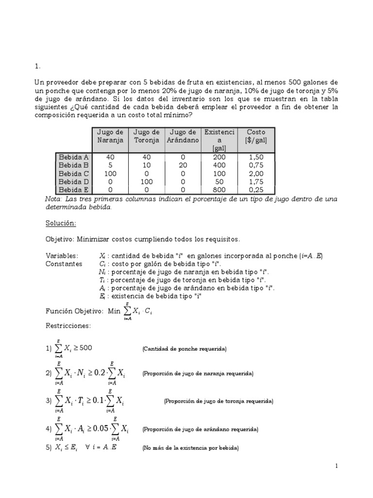 FPL 5 | PDF | Programación lineal | Inventario
