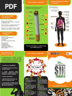 TABAQUISMO Triptico CON IMAGENES | PDF | Fumar tabaco | Adicción