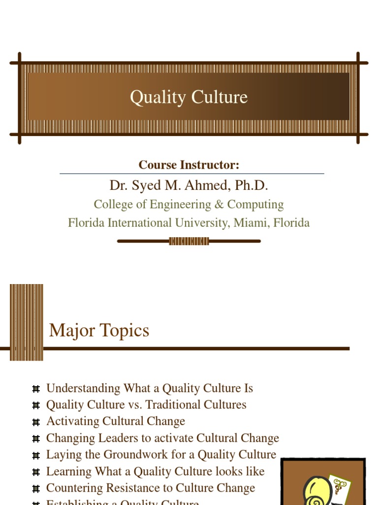 Quality Culture Ch.6 | PDF | Leadership | Organizational Culture