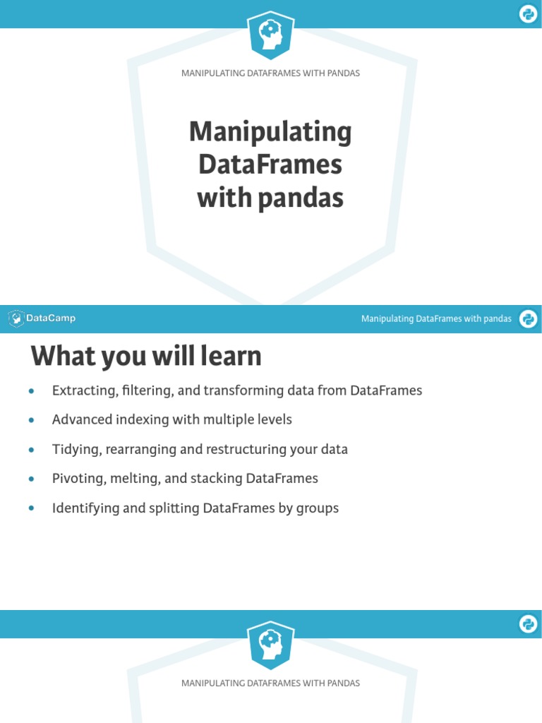 Manipulating Dataframes With Pandas | PDF | Theoretical Computer Science | Software Engineering
