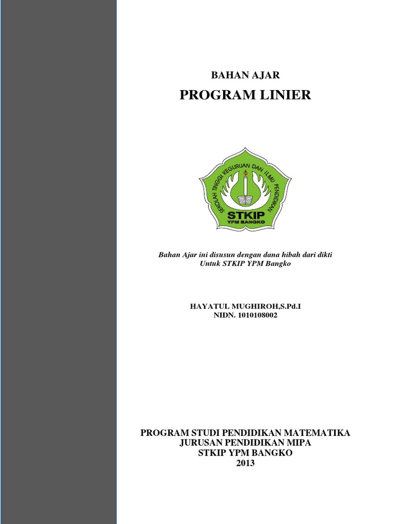 Buku Program Linier PDF | PDF