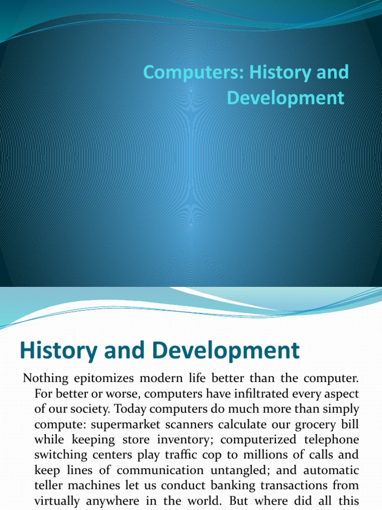 Computers: History and Development | PDF | Integrated Circuit | Electronics