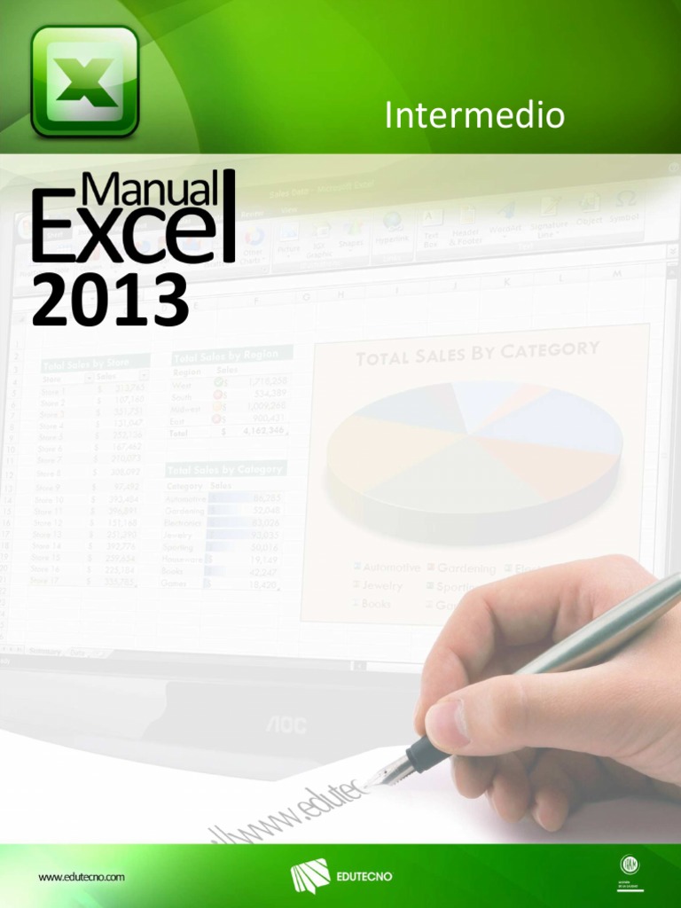 2013 Manual Excel Intermedio PDF | PDF | Microsoft Excel | Función (Matemáticas)