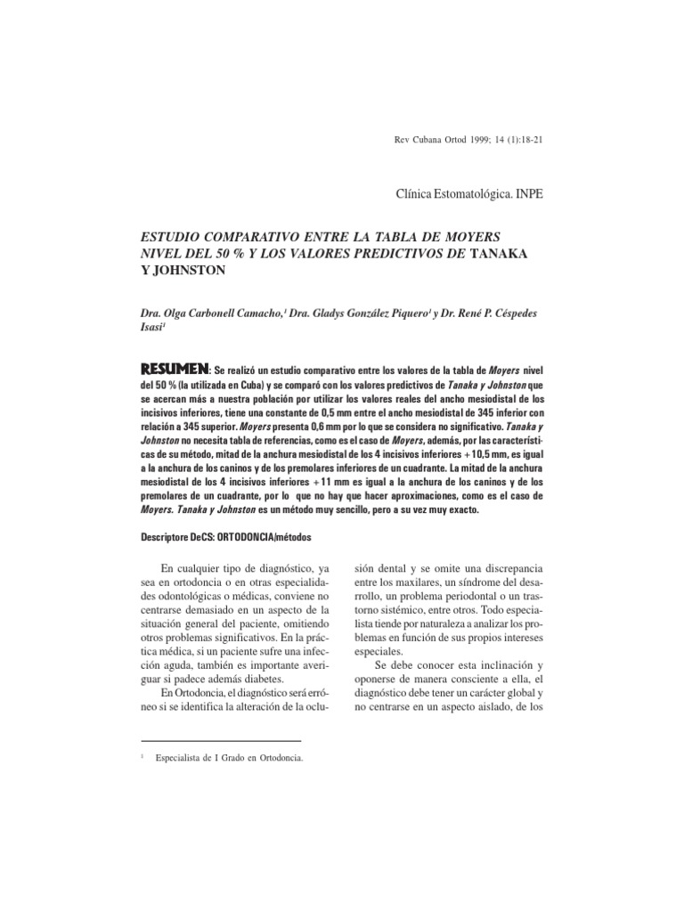 Moyers PDF | PDF | Diagnostico medico | Ortodoncia