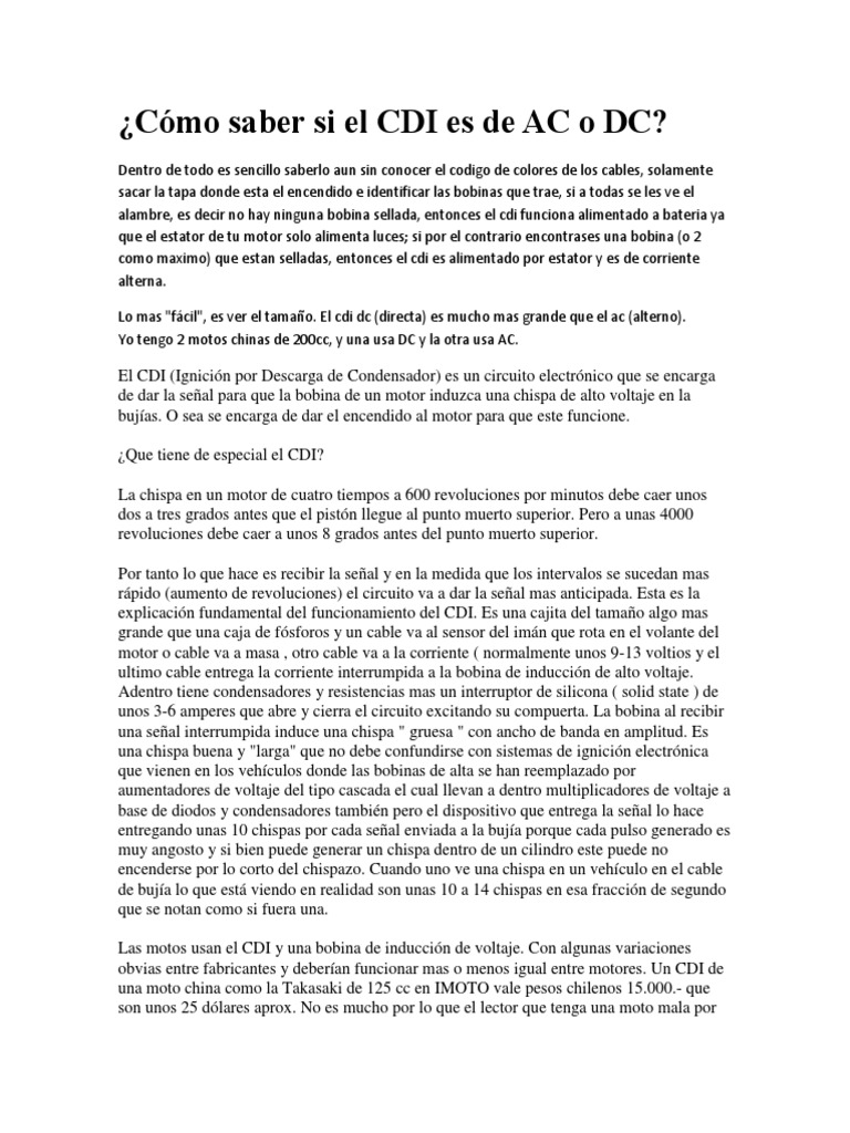 Cdi PDF | PDF | Inductor | Corriente eléctrica