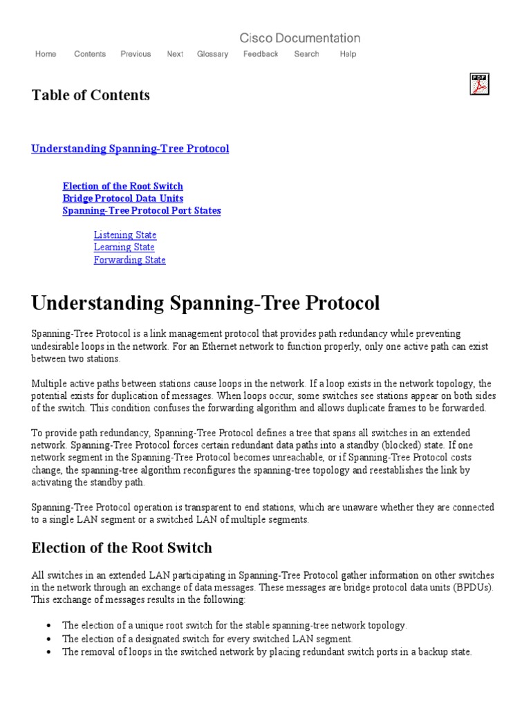 Spanning Tree Cisco | PDF | Network Switch | Computer Network