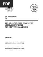 ABS Rules for Marine Vessels | PDF | Ships | Oil Tanker