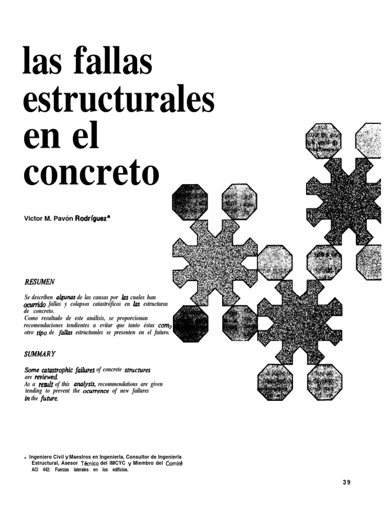 4 Las Fallas Estructurales en El Concreto PDF | PDF | Ingeniería | Science