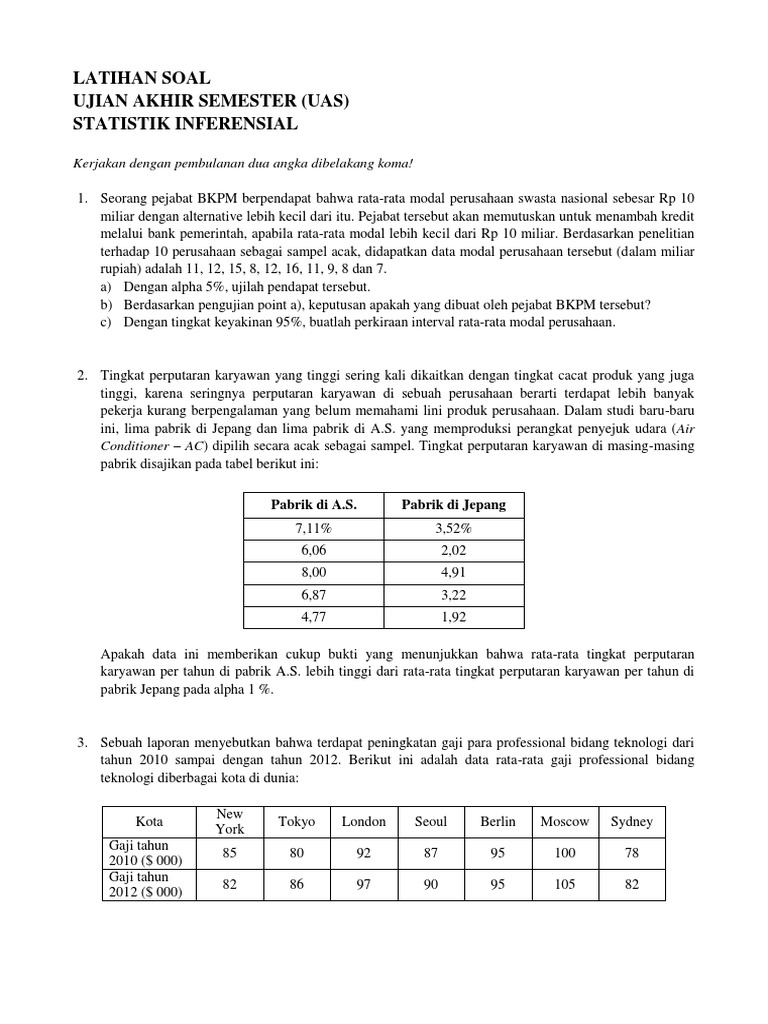 Contoh Latihan UAS v3 | PDF