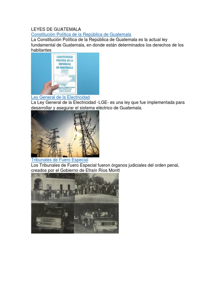 5 Leyes de Guatemala | PDF | Guatemala | Constitución