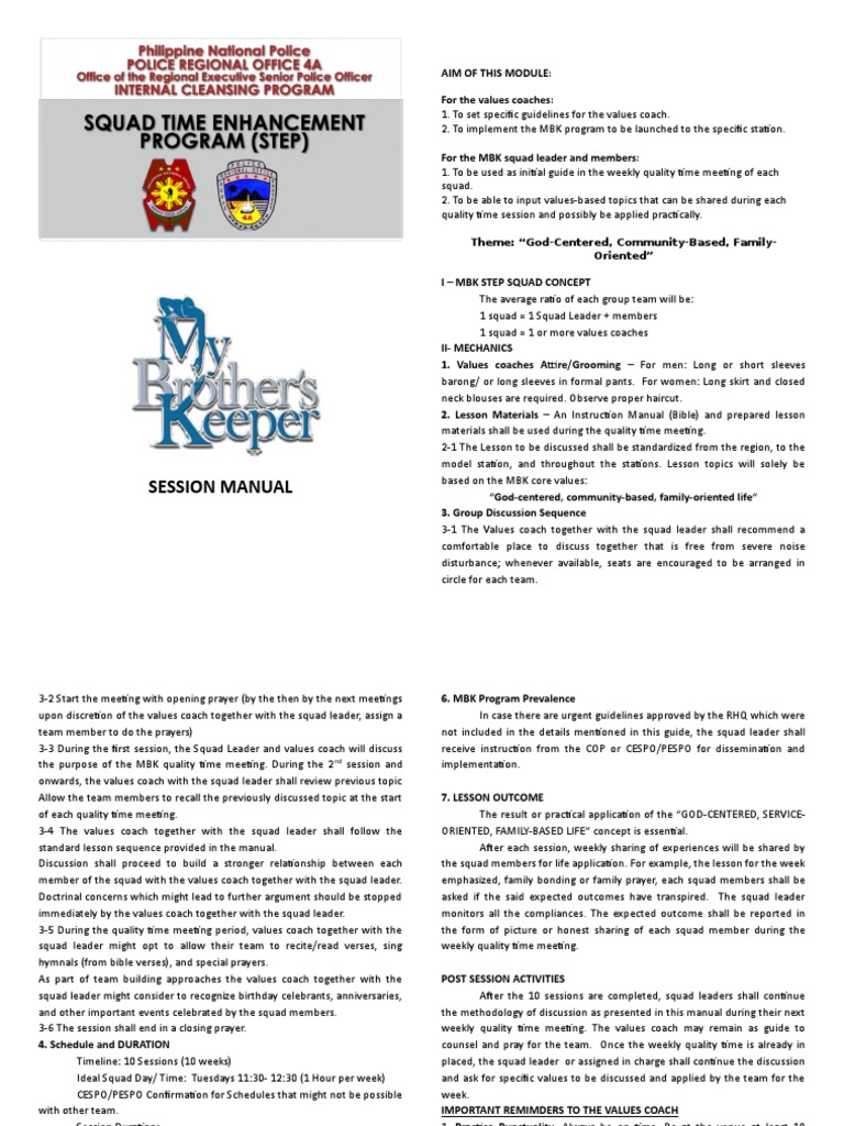 MBK Session Manual - Dr. Adt | PDF | Devil | Sin