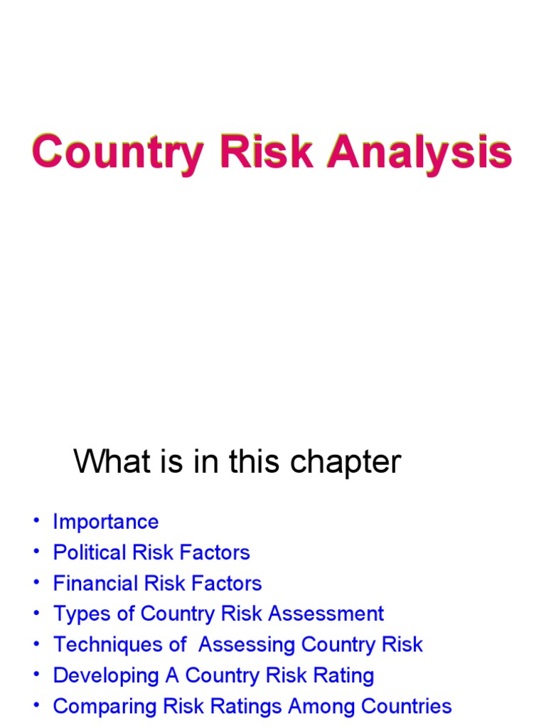 Country Risk Analysis | PDF | Capital Budgeting | Risk