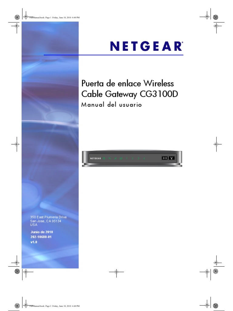 Manual Netgear CG3100D
