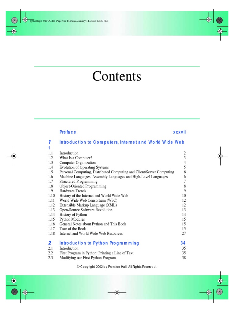 How To Program Python-Introducing XML-2002-Deitel (Pythonhtp1 Toc ...