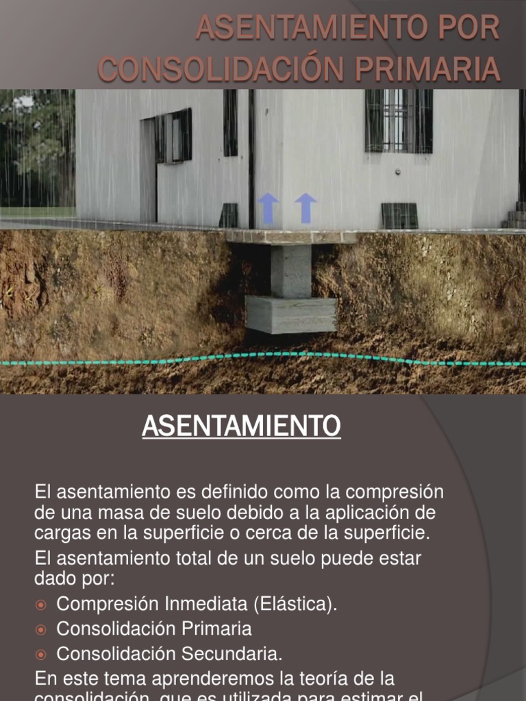 Asentamiento Por Consolidación Primaria | Descargar gratis PDF | Agua ...