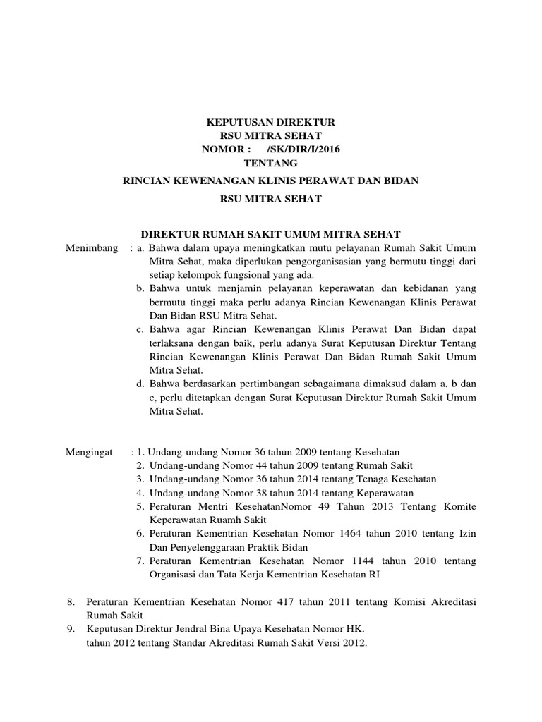 Contoh RKK Perawat Dan Bidan | PDF | Sains & Matematika