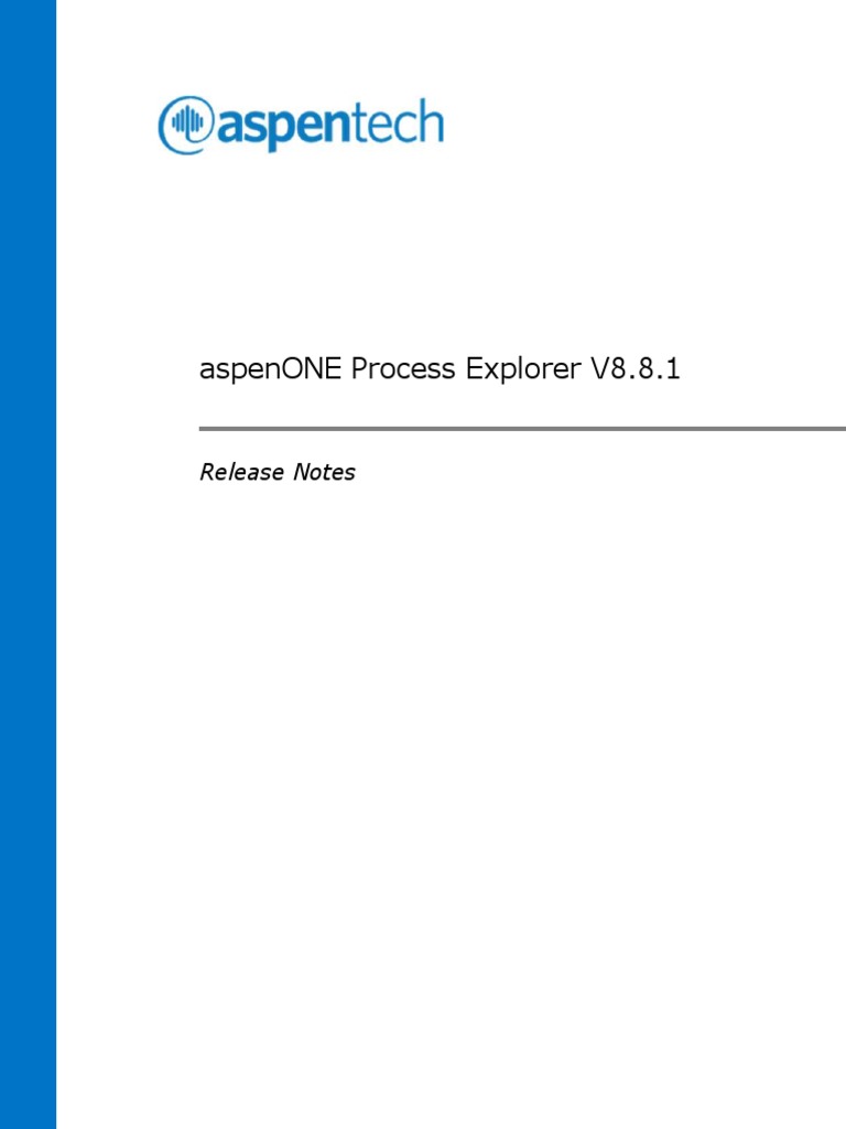 AspenONEProcessExplorerV8 8 1-Rel | PDF | Tag (Metadata) | Installation ...