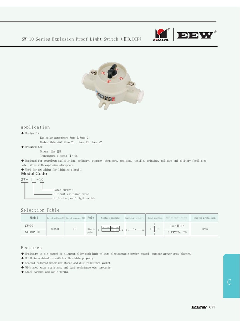 SW10 Switch | PDF | Switch | Electrical Wiring