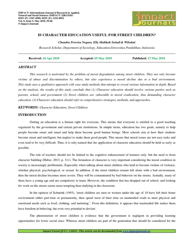 Foramt. App-Is Character Education Useful - 3 | PDF | Learning ...