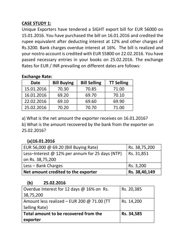 TF Case Study | PDF | Letter Of Credit | Credit (Finance)