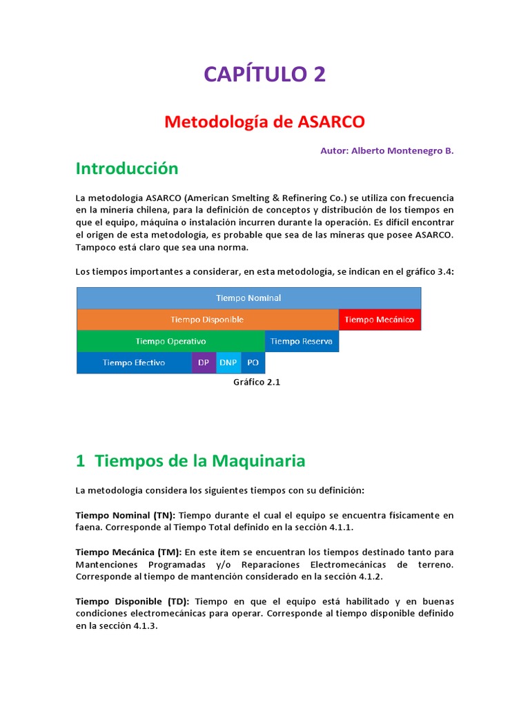 Capítulo 2 Metodología Asarco | PDF | Business