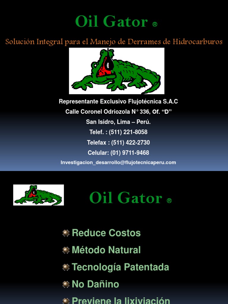 Oil Gator Esp | PDF | Suelo | Química