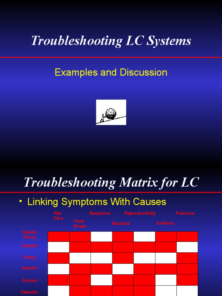 Troubleshooting LC Systems: Examples and Discussion | PDF ...
