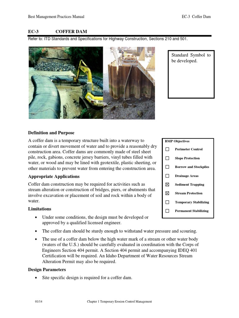 Coffer Dam Installation Guidelines | PDF | Dam | Deep Foundation
