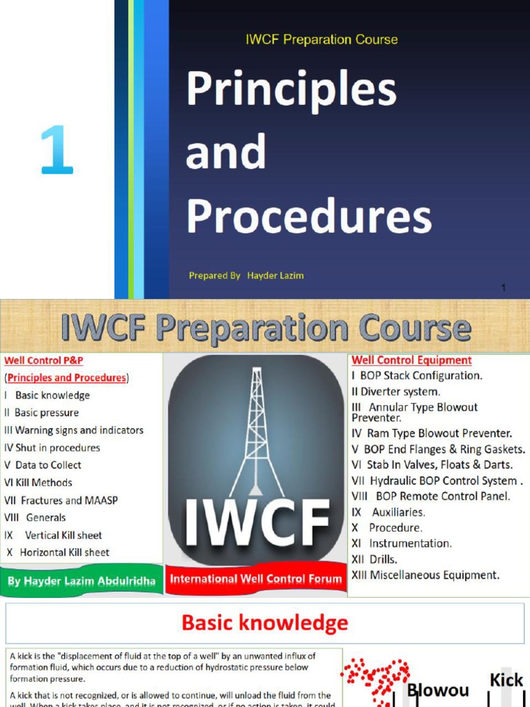 IWCF Preparation Course by Hayder Lazim PDF | PDF