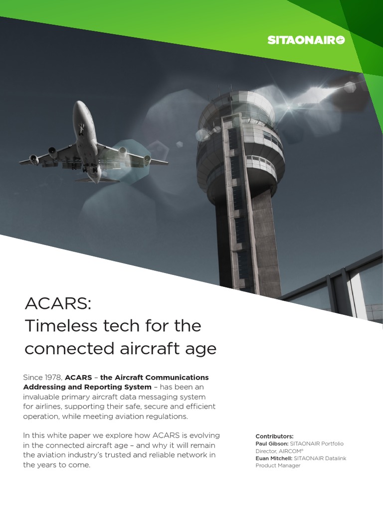 ACARS White Paper | PDF | Air Traffic Control | Telecommunication