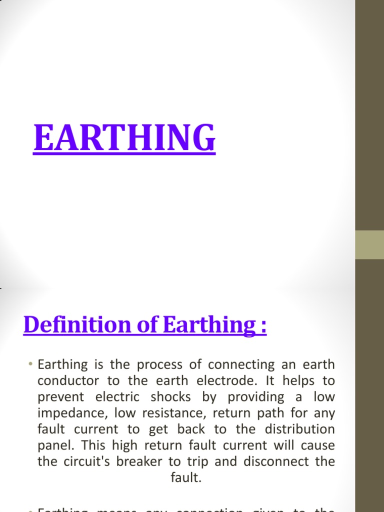 Earthing | PDF | Electric Current | Physics