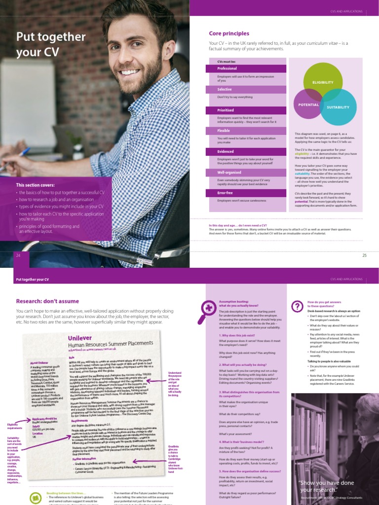 Sample CVs | Download Free PDF | Résumé | Employment