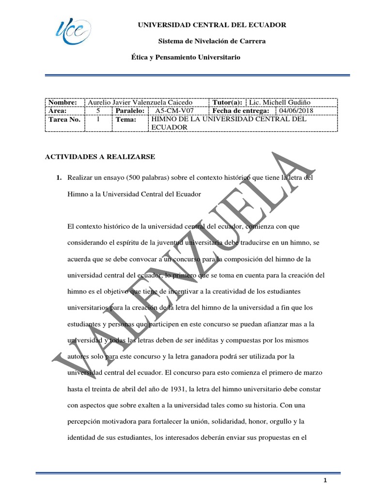 Epu Uce | PDF | Ecuador | Universidad