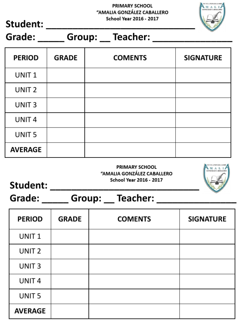 Student: ____________________________ Grade: _____ Group: __ Teacher