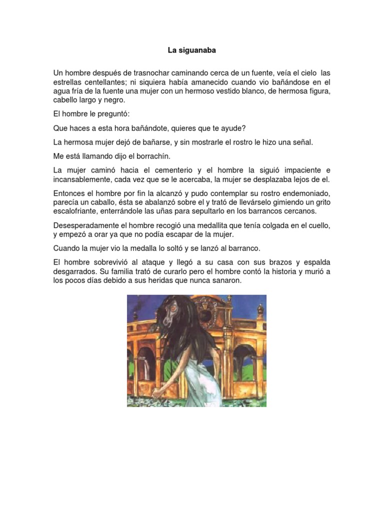 La Leyenda de la Siguanaba en Honduras | PDF